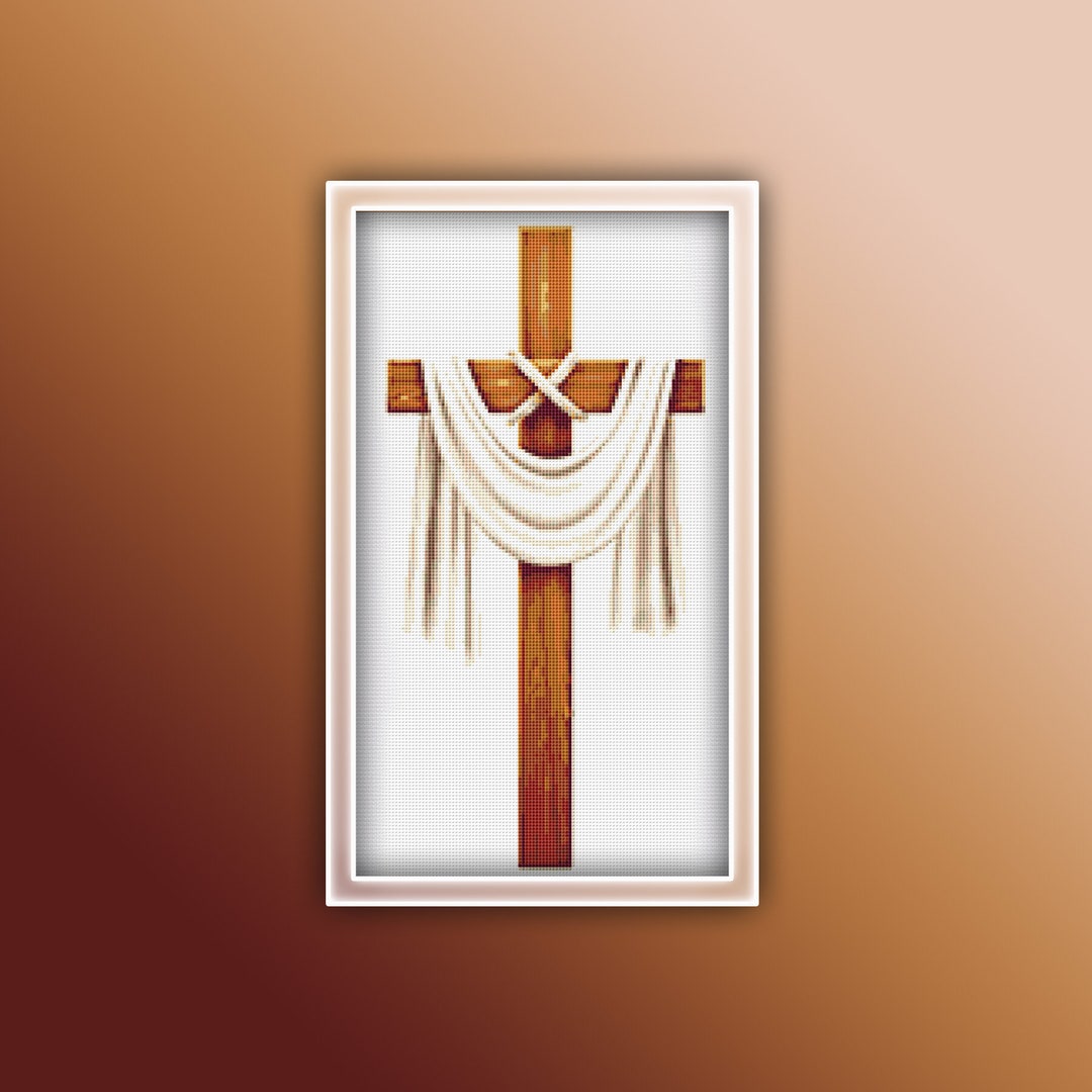 Jesus Cross Cross Stitch Pattern 1 Instant PDF Download | Christianity ...