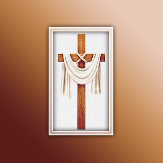 Jesus Cross Cross Stitch Pattern 1 Instant PDF Download - Etsy