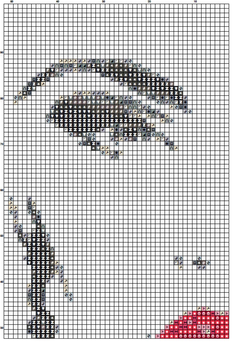Woman Cross Stitch Pattern 41 Instant PDF Download Woman - Etsy
