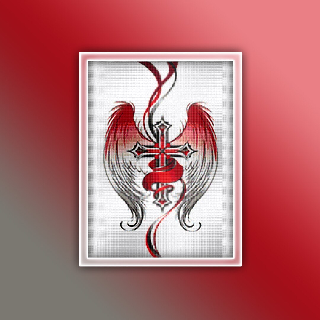 Cross Cross Stitch Pattern 1 Instant PDF Download - Christianity ...