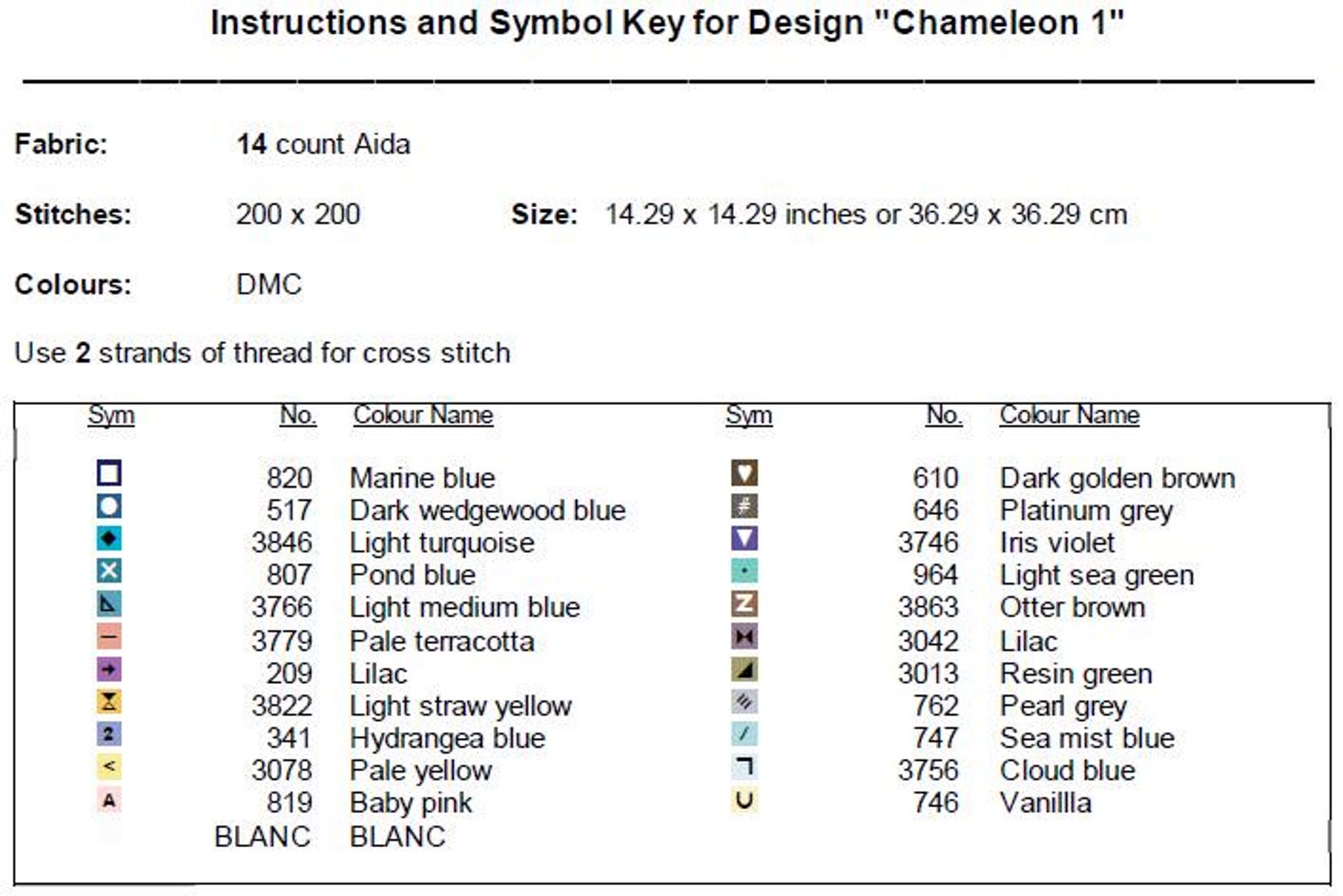 Chameleon Cross Stitch Pattern 1 Instant PDF Download - Chameleon ...
