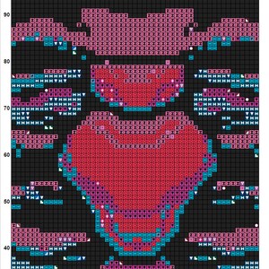 Anatomy Ribcage Cross Stitch Pattern Instant PDF Download - Watercolor ...