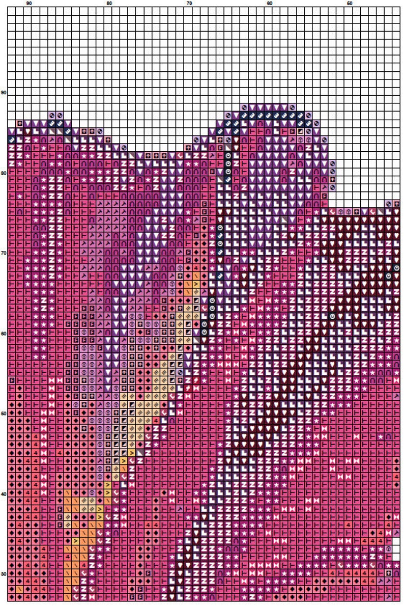 Hibiscus Flower Cross Stitch Pattern Instant PDF Download - Etsy