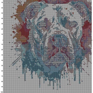 Dogo Argentino Cross Stitch Pattern Instant PDF Download - Mastiff Dog ...