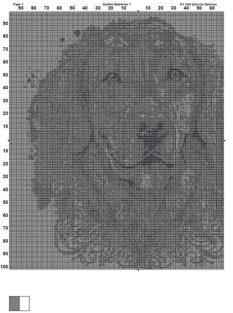 Golden Retriever Cross Stitch Pattern 1 Instant PDF Download - Etsy