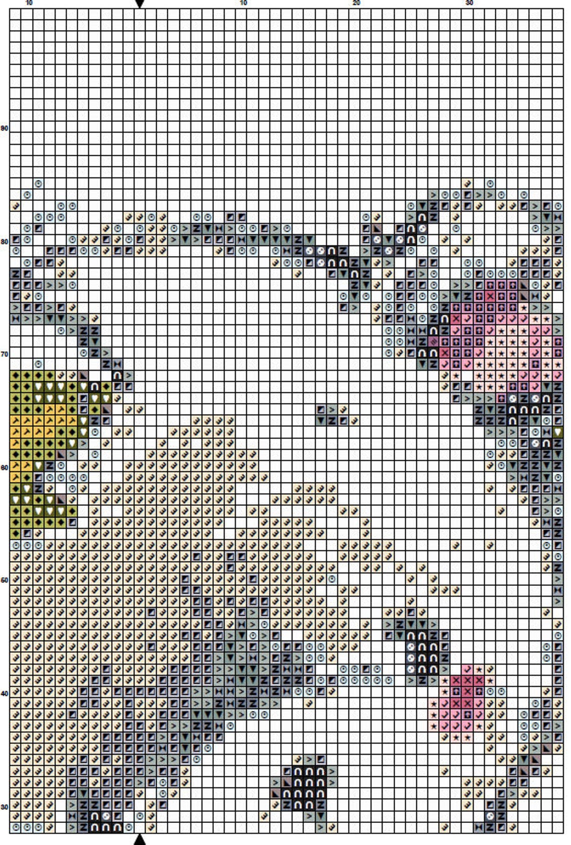 Teddy Bear Cross Stitch Pattern 8 Instant PDF Download Teddy - Etsy