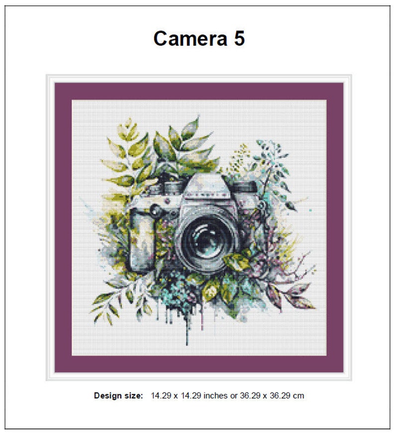 Camera Cross Stitch Pattern 5 Instant PDF Download Camera - Etsy