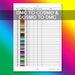 DMC to Cosmo Conversion Chart PDF Instant Download | Cross Stitch Chart ...