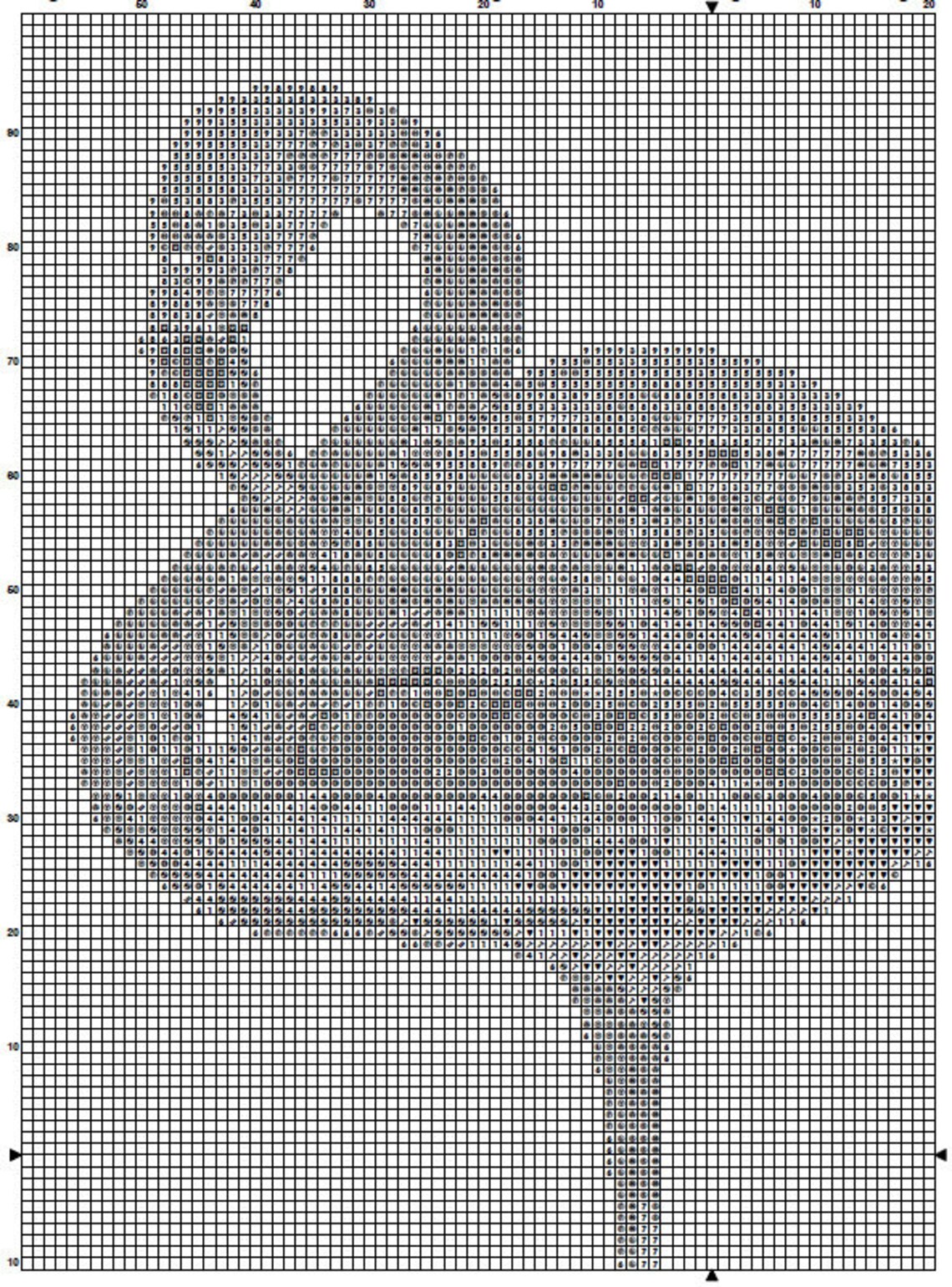 Flamingo Cross Stitch Pattern 9 Instant PDF Download | Etsy