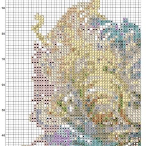 Fairy Cross Stitch Pattern 1 Instant PDF Download - Faerie Watercolor ...