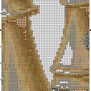 Chess Pieces Cross Stitch Pattern Instant PDF Download Chess | Etsy