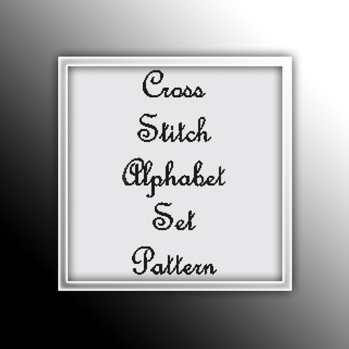 Greek Alphabet Capital Letters Cross Stitch Pattern Instant - Etsy