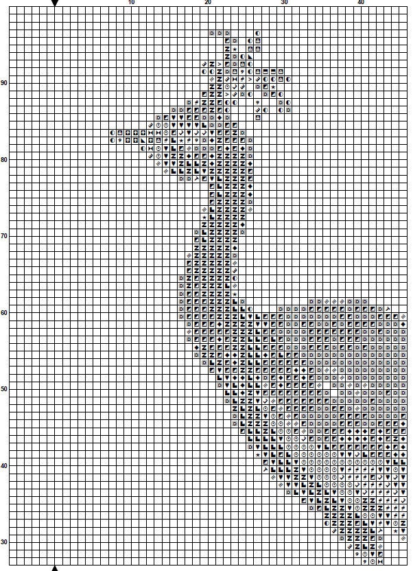 Peacock Cross Stitch Pattern 11 Instant PDF Download Blue - Etsy