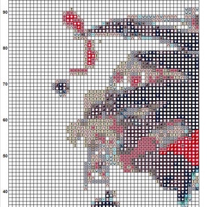 Harlequin Cross Stitch Pattern Instant PDF Download - Joker Woman ...