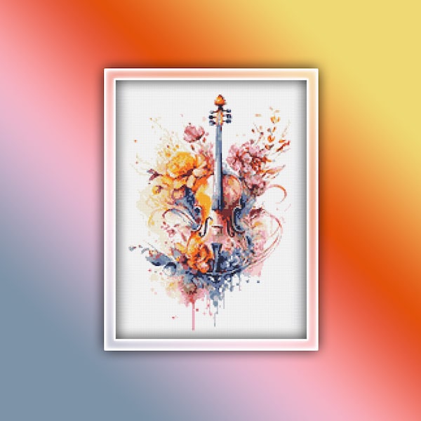 Cross Stitch Pattern Musical Instruments - Etsy