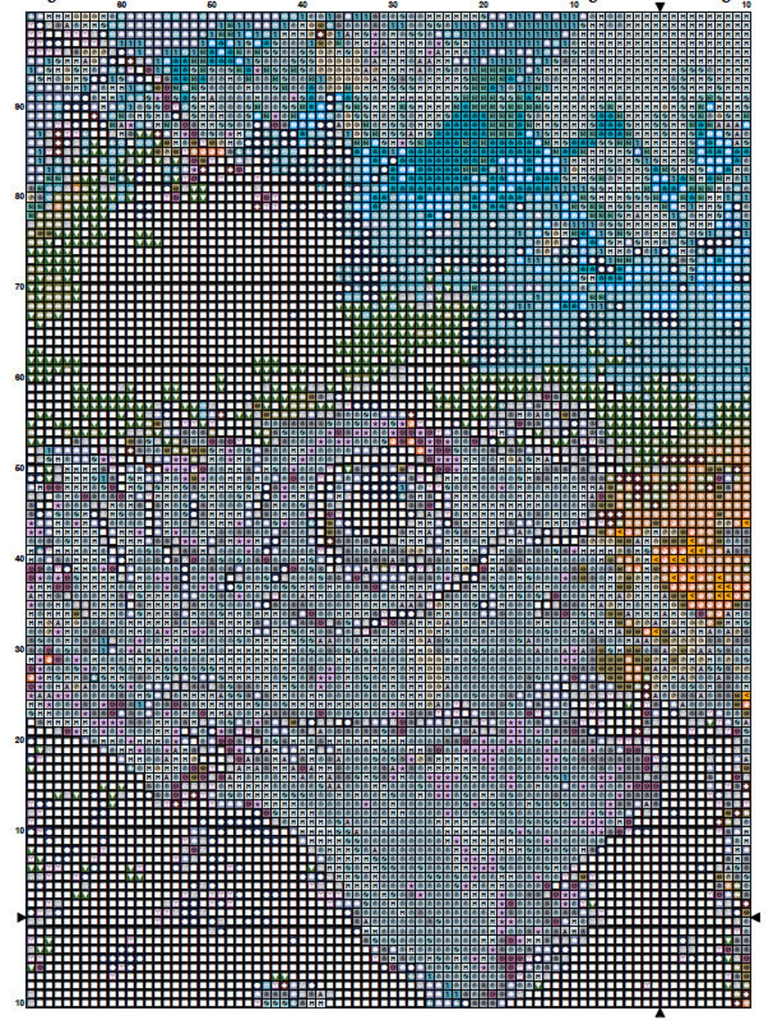 Blue Macaw Parrot Cross Stitch Pattern Instant PDF Download - Etsy