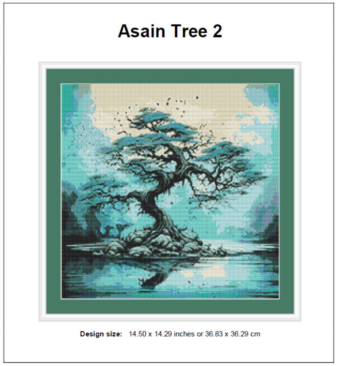 Asian Tree Cross Stitch Pattern 2 Instant PDF Download | Summer Tree ...