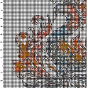 Phoenix Bird Cross Stitch Pattern 3 Instant PDF Download - Phoenix ...