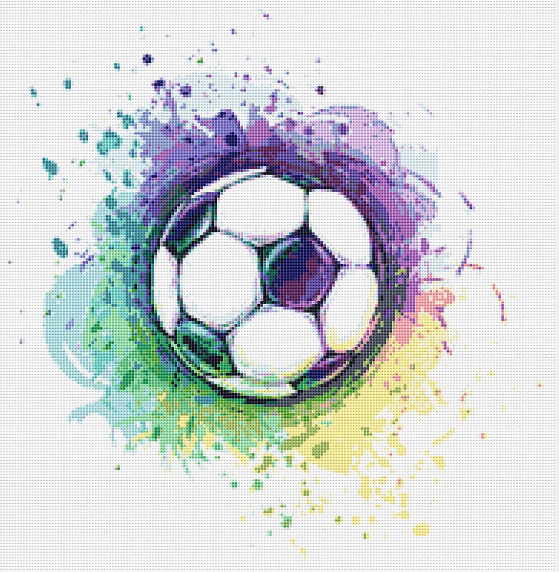Soccer Ball Cross Stitch Pattern 1 Instant Download Instant - Etsy