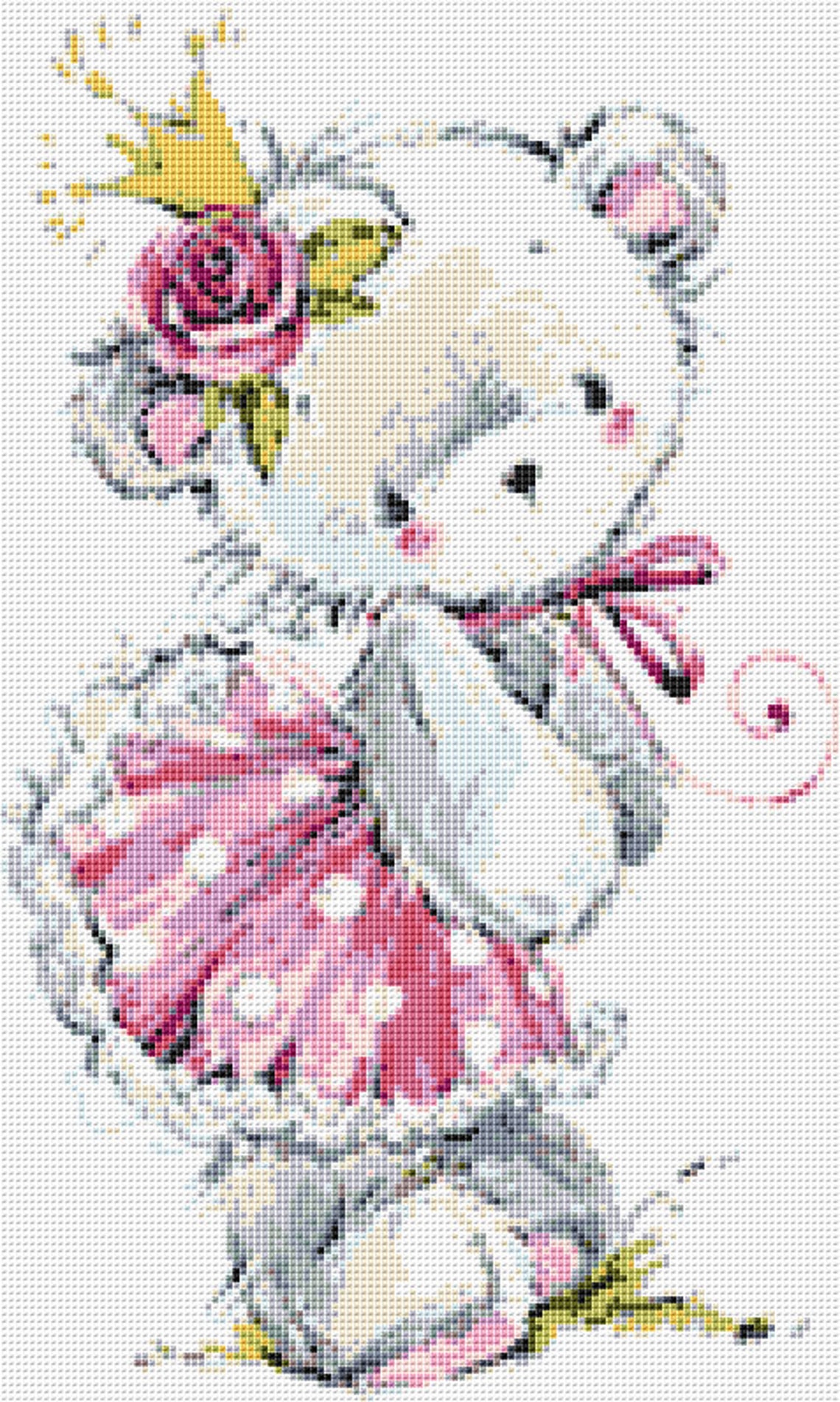 Teddy Bear Cross Stitch Pattern 8 Instant PDF Download Teddy - Etsy