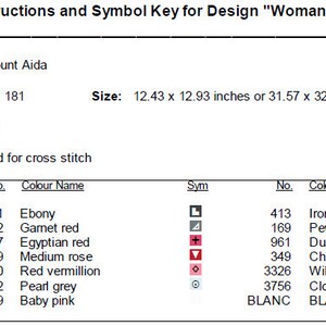 Woman Cross Stitch Pattern 14 Instant PDF Download - Red Hat Woman ...
