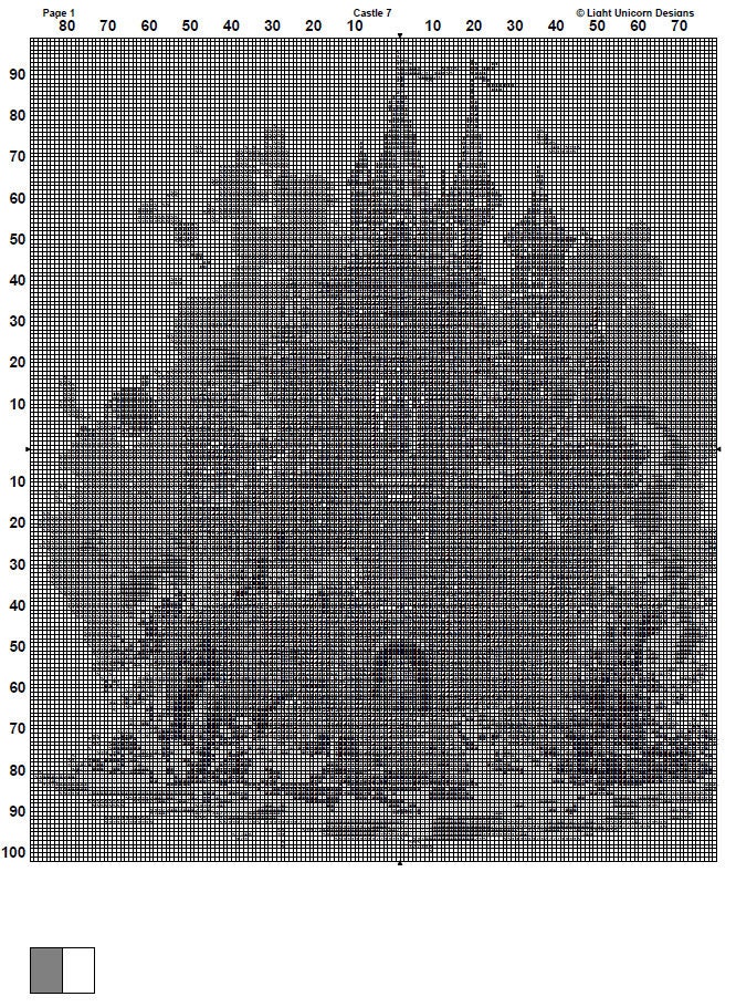 Castle Cross Stitch Pattern 7 Instant PDF Download - Fairy Tale Castle ...