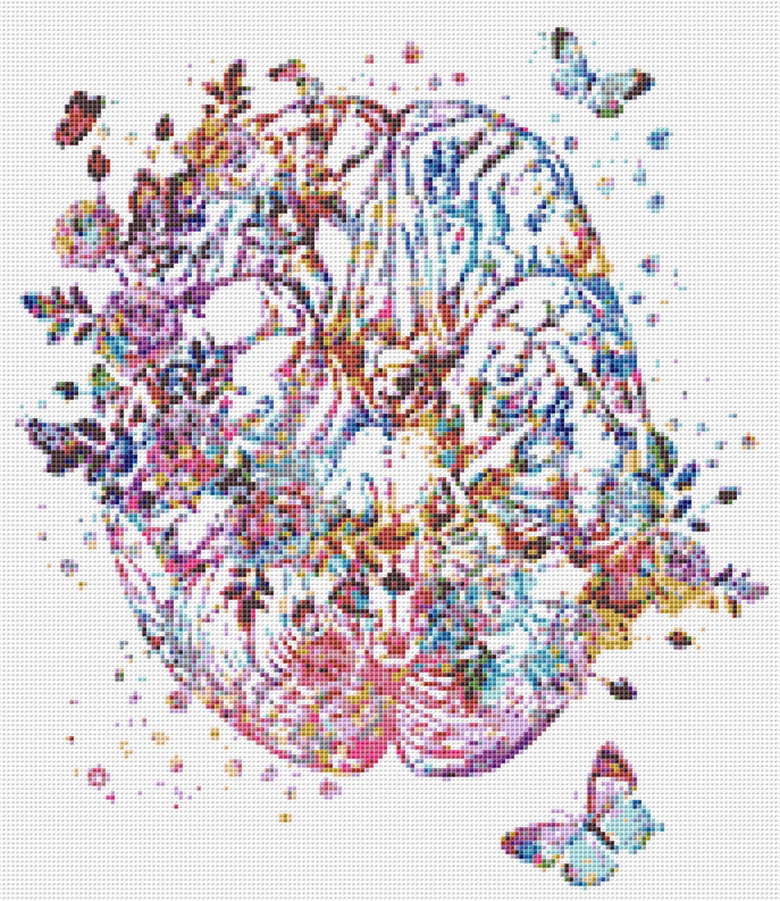 Anatomy Brain Cross Stitch Pattern 1 Instant PDF Download - Etsy