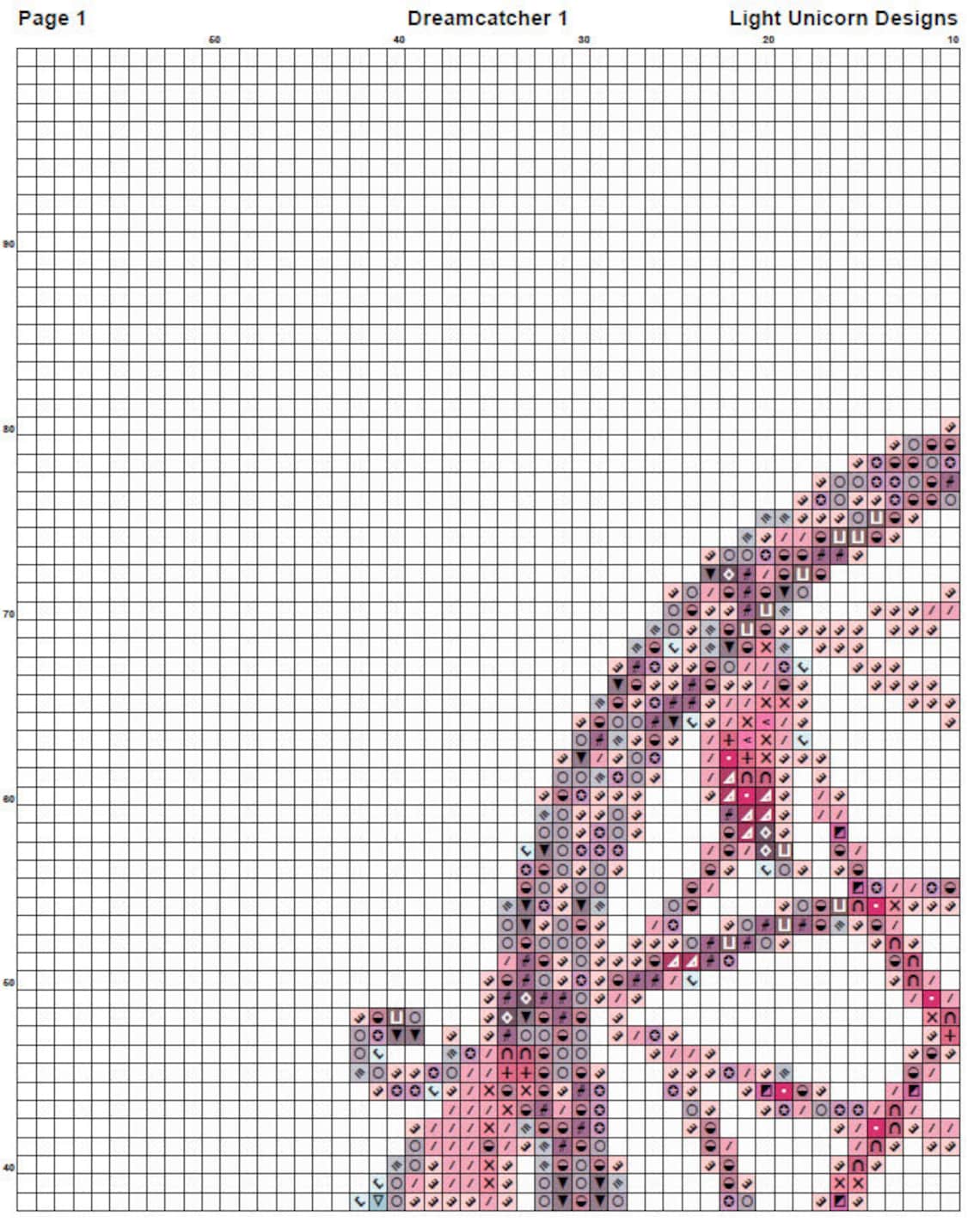 Dreamcatcher Cross Stitch Pattern 1 Instant PDF Download - Etsy