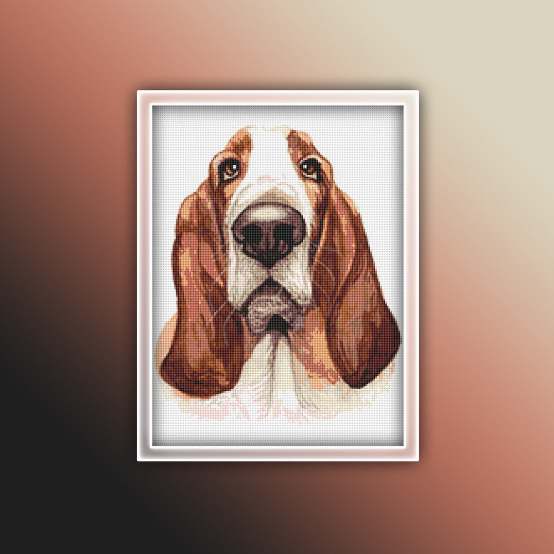Basset Hound Cross Stitch Pattern 7 Instant PDF Download - Etsy