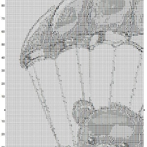 Teddy Bear Sky Diver Cross Stitch Pattern 1 Instant PDF Download | Sky ...