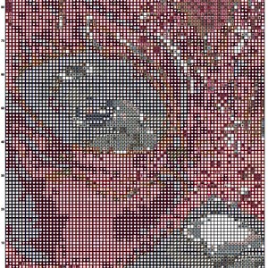 Red Masked Woman Stitch Pattern Instant PDF Download Woman | Etsy