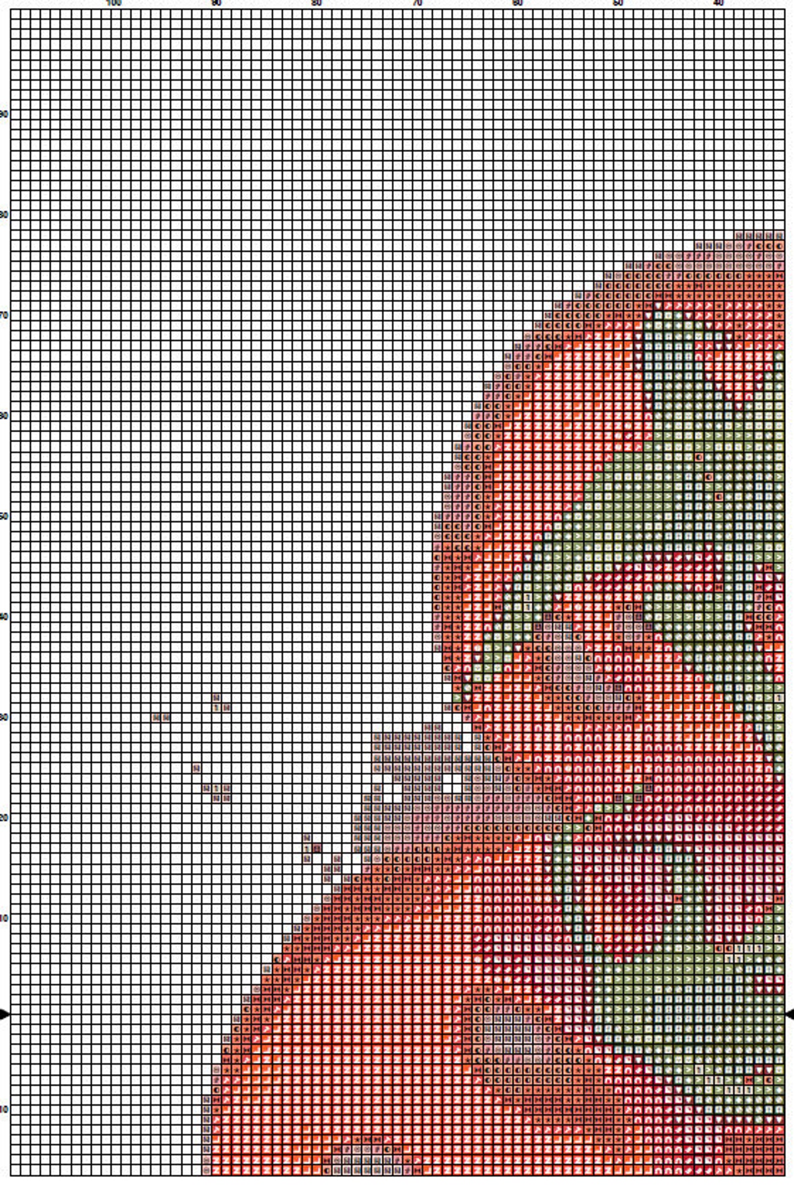 Tomatoes Cross Stitch Pattern 1 Instant PDF Download Tomato - Etsy