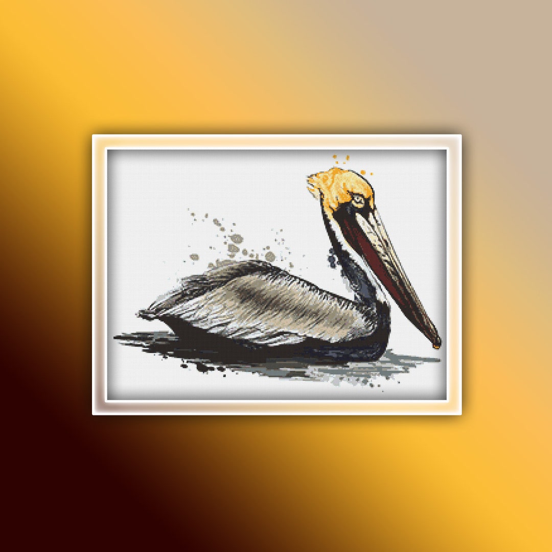 Pelican Cross Stitch Pattern 3 Instant PDF Download - Pelican ...