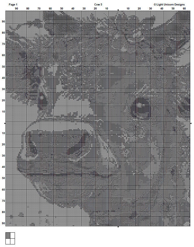 Cow Cross Stitch Pattern 5 Instant PDF Download Cow - Etsy