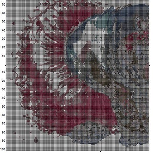 Ballerina Hippo Cross Stitch Pattern 1 Instant PDF Download - Hippo Watercolor Cross Stitch ...