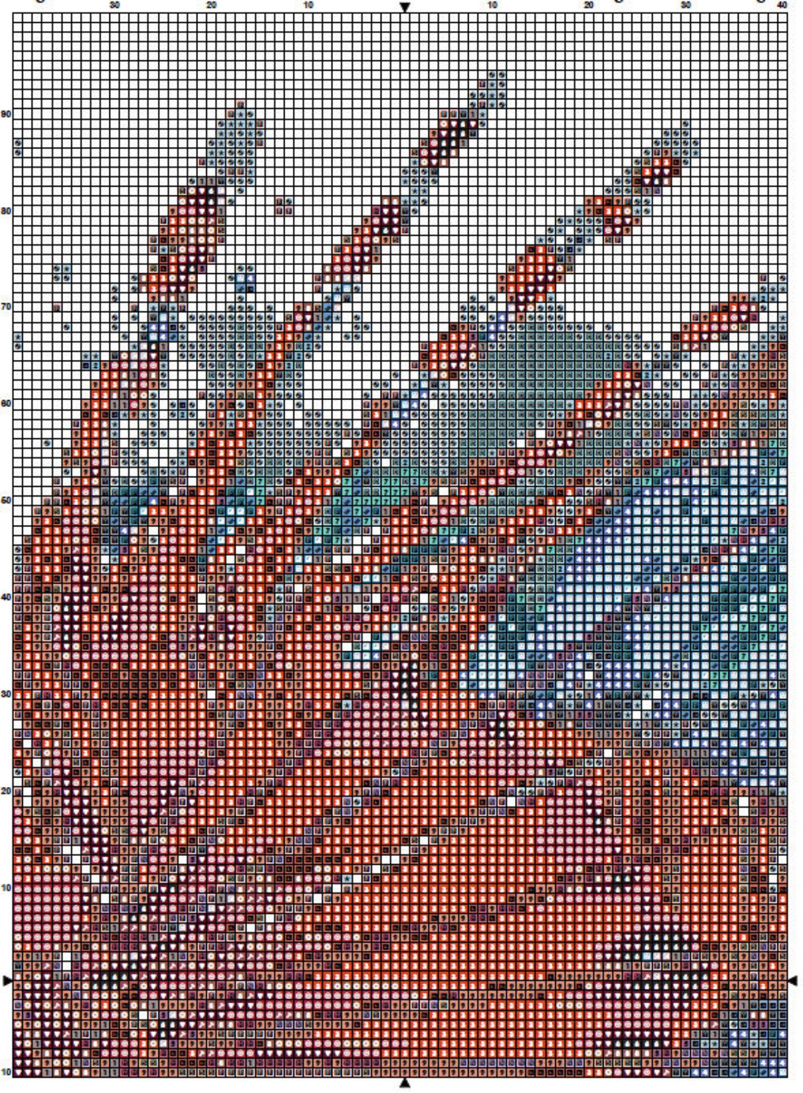 Lion Fish Cross Stitch Pattern 2 Instant Download Instant PDF - Etsy