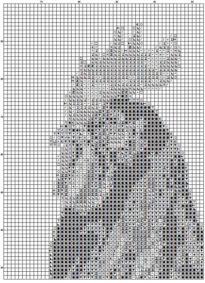 Chicken Cross Stitch Pattern 1 Instant PDF Download Rooster - Etsy