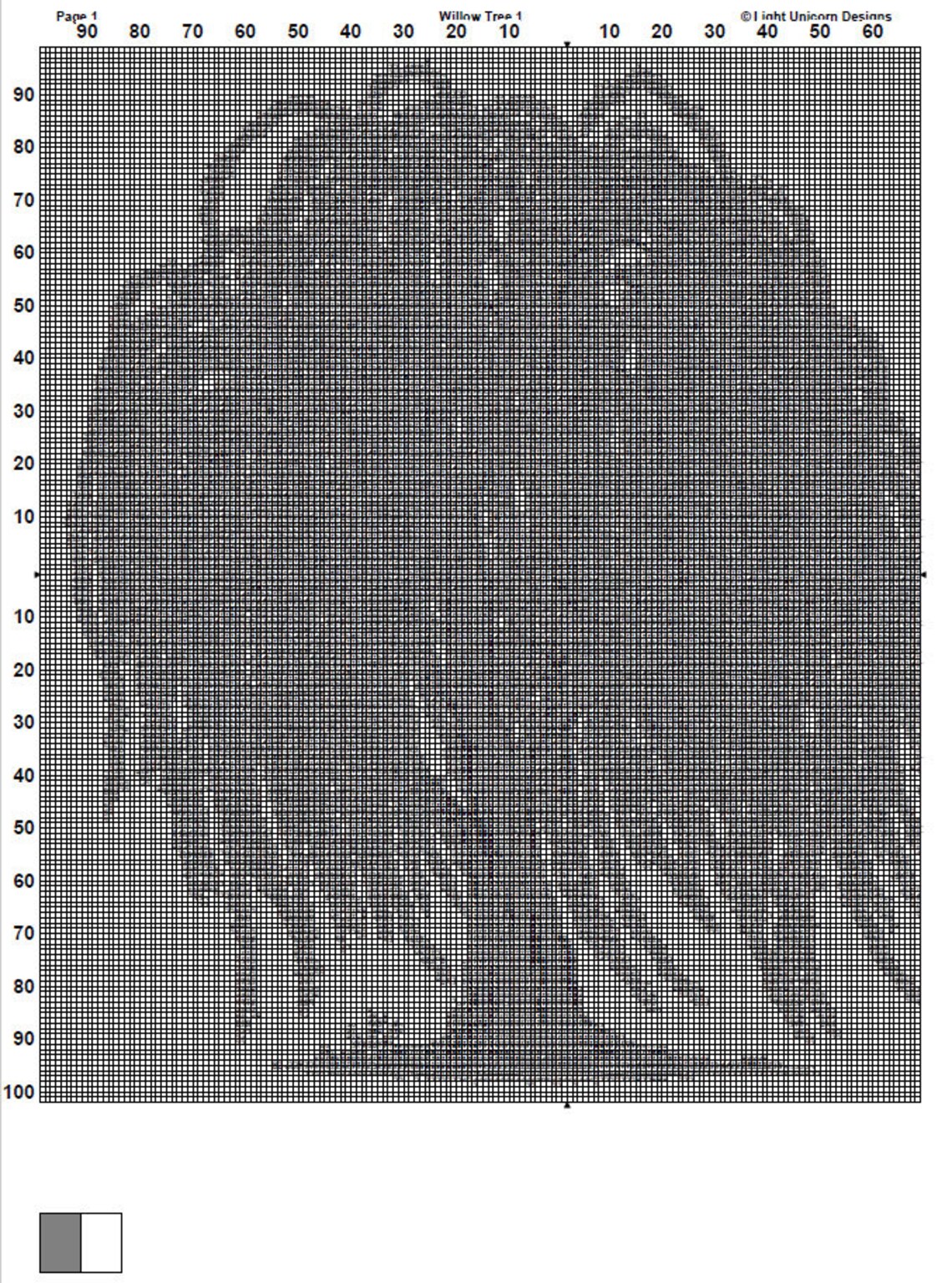 Willow Tree Cross Stitch Pattern Instant PDF Download | Summer Tree ...