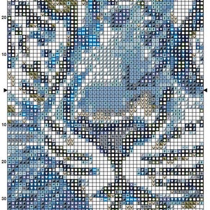 Snow Leopard Cross Stitch Pattern 11 Instant PDF Download - Leopard ...