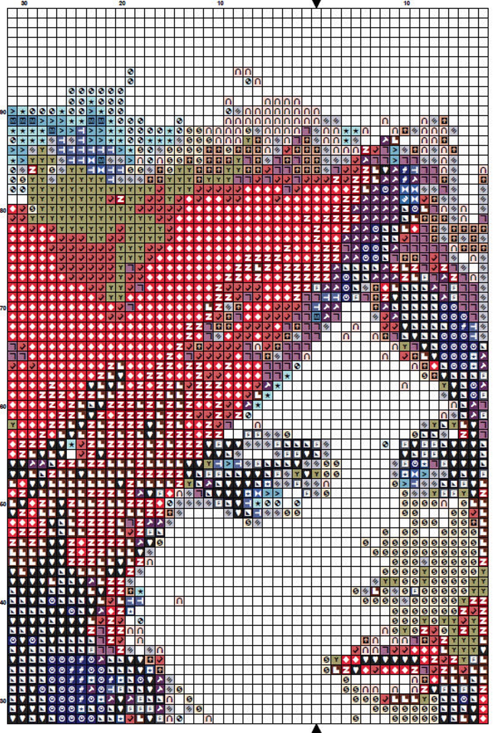 Woman Cross Stitch Pattern 2 Instant PDF Download Woman | Etsy
