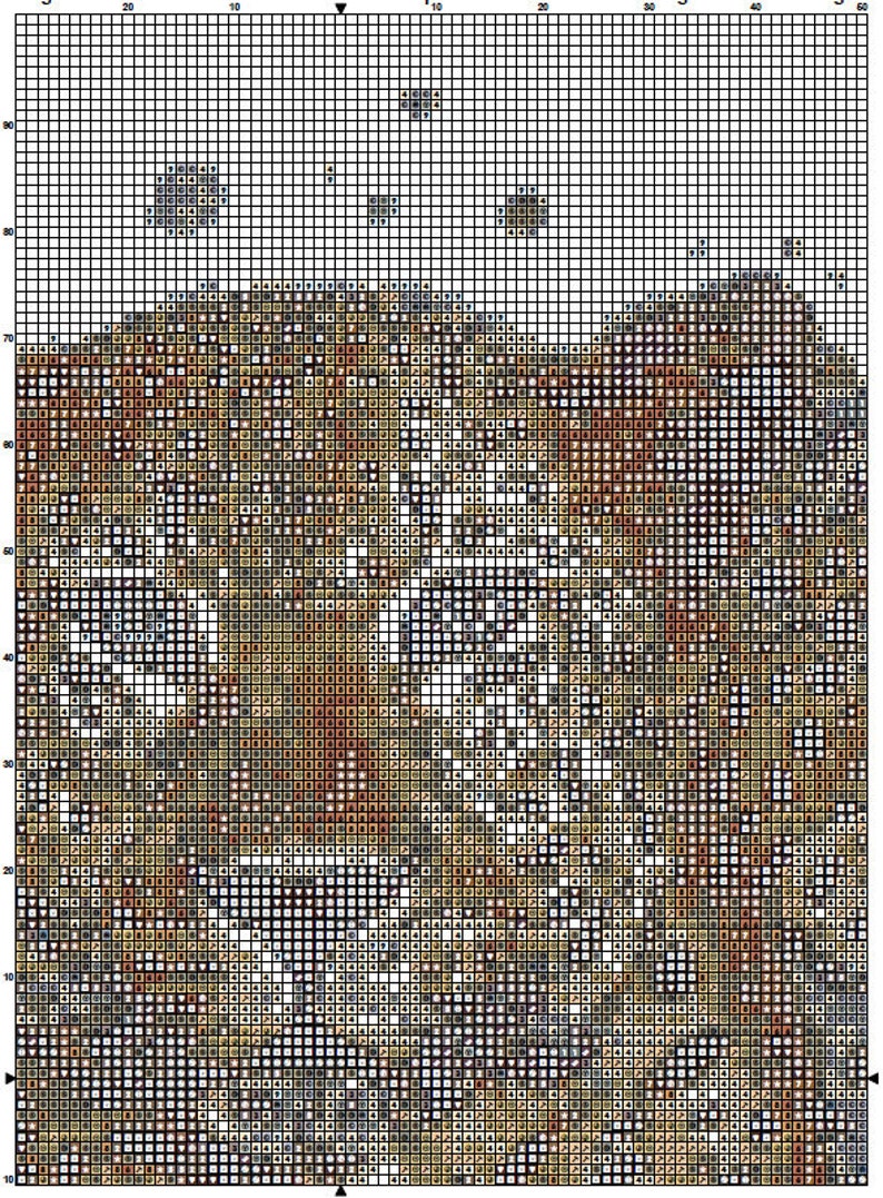 Leopards Cross Stitch Pattern 1 Instant PDF Download Leopard | Etsy