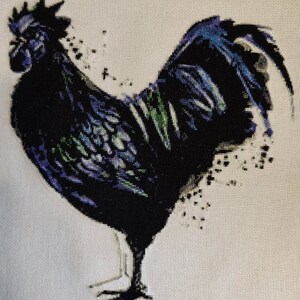Ayam Cemani Chicken Cross Stitch Pattern 1 Instant PDF Download ...