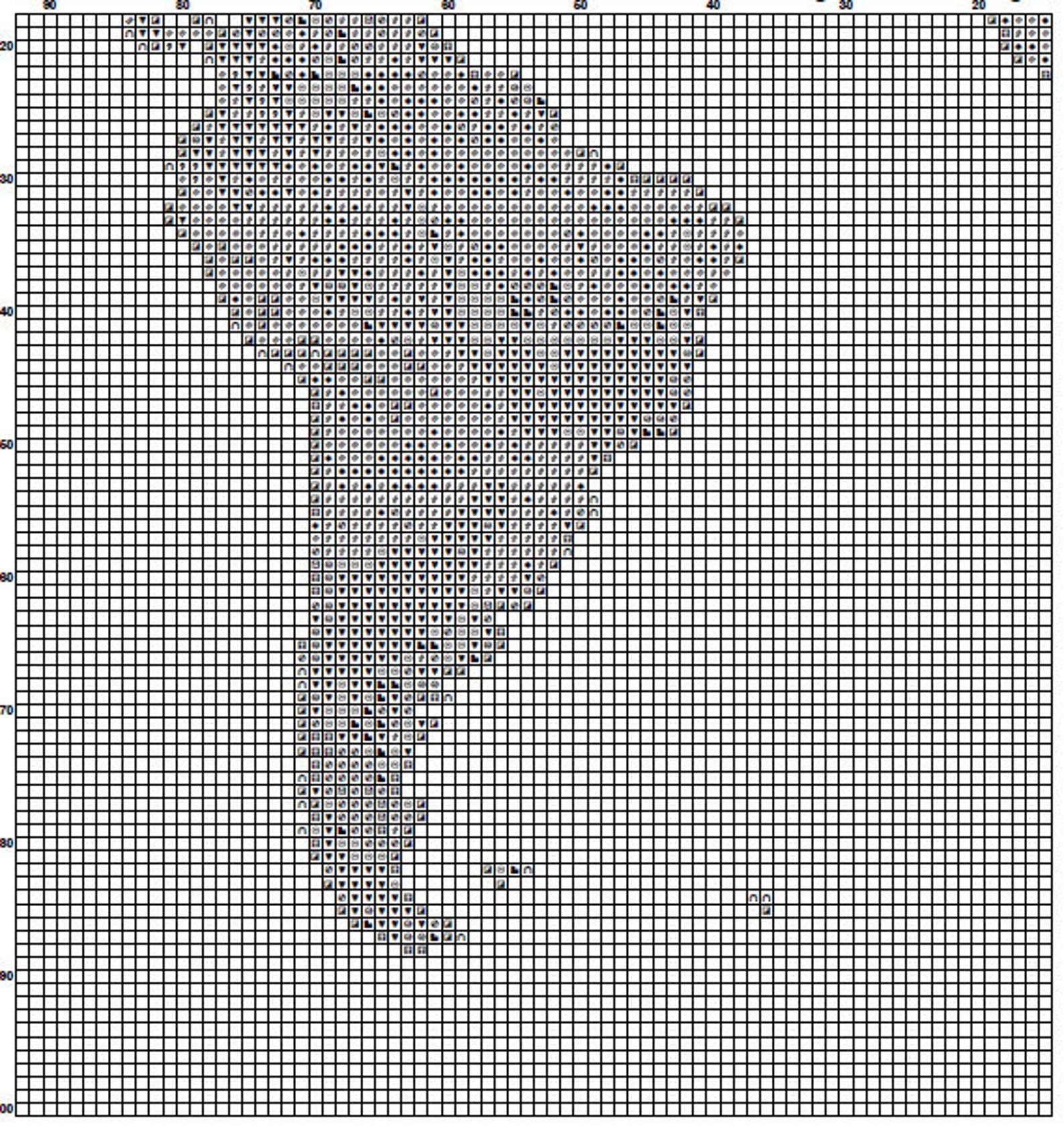 World Map Cross Stitch Pattern 4 Instant PDF Download Earth - Etsy