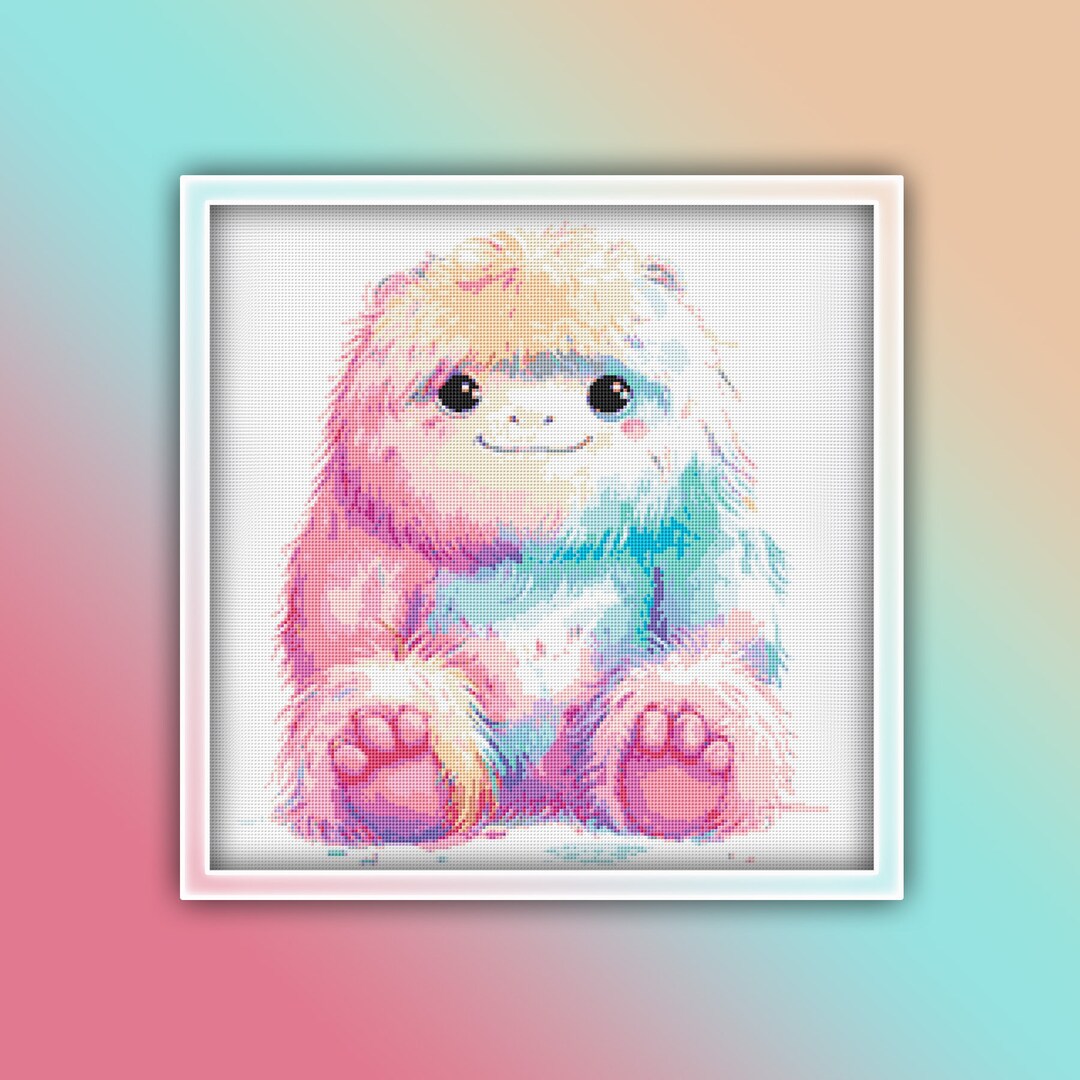 Bigfoot Cross Stitch Pattern 1 Instant PDF Download - Abominable ...