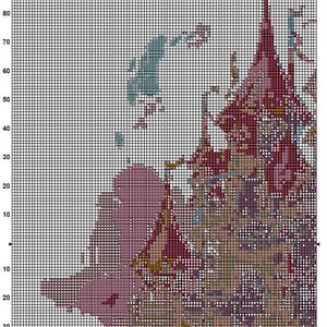 Castle Cross Stitch Pattern 5 Instant PDF Download - Fairy Tale Castle ...
