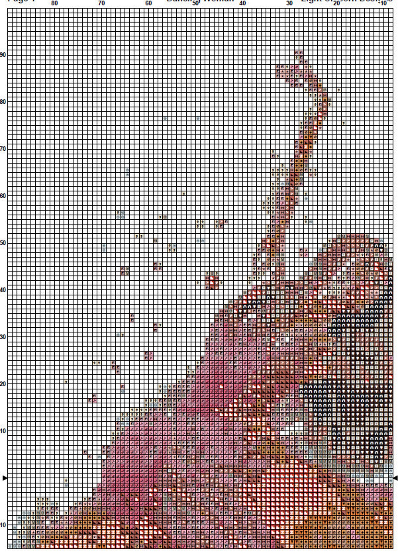 Dancing Woman Cross Stitch Pattern Instant PDF Download | Etsy