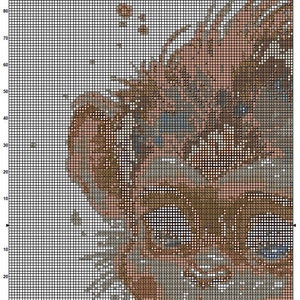 Monkey Cross Stitch Pattern 1 Instant PDF Download - Monkey Watercolor Cross Stitch Pattern ...