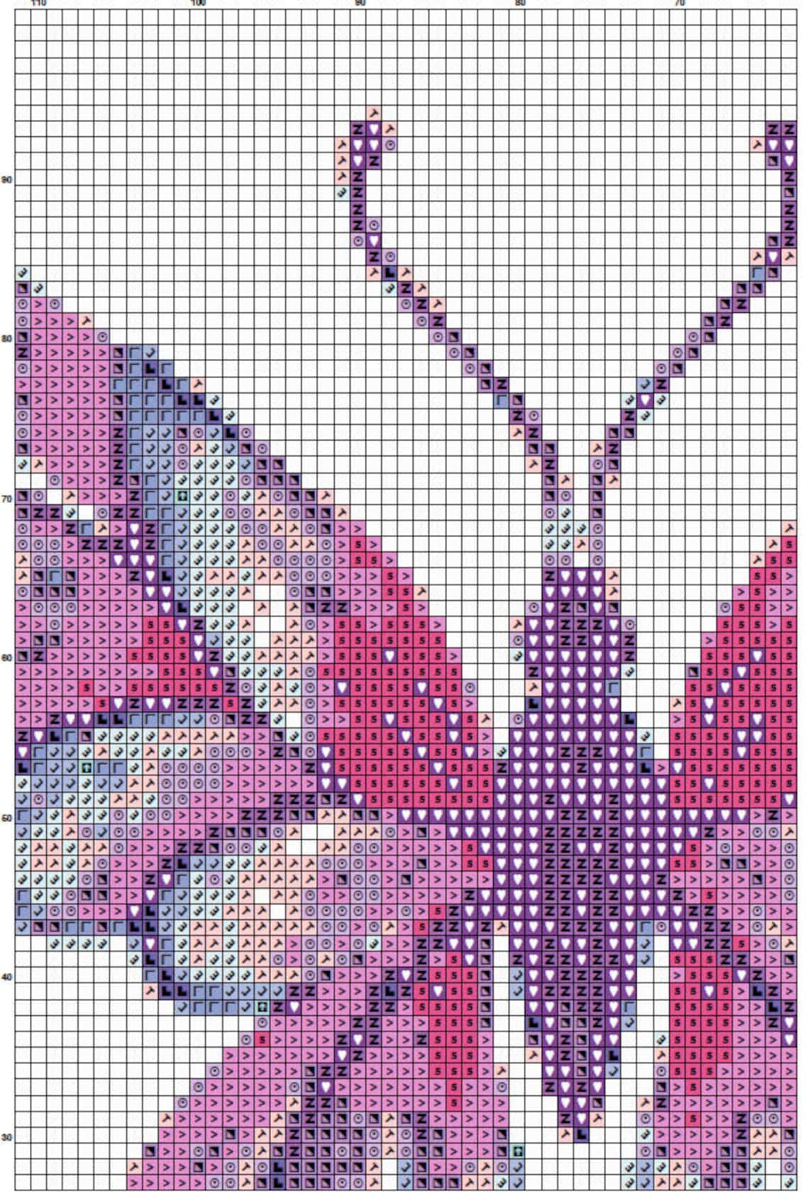 Butterflies Cross Stitch Pattern 6 Instant PDF Download - Etsy