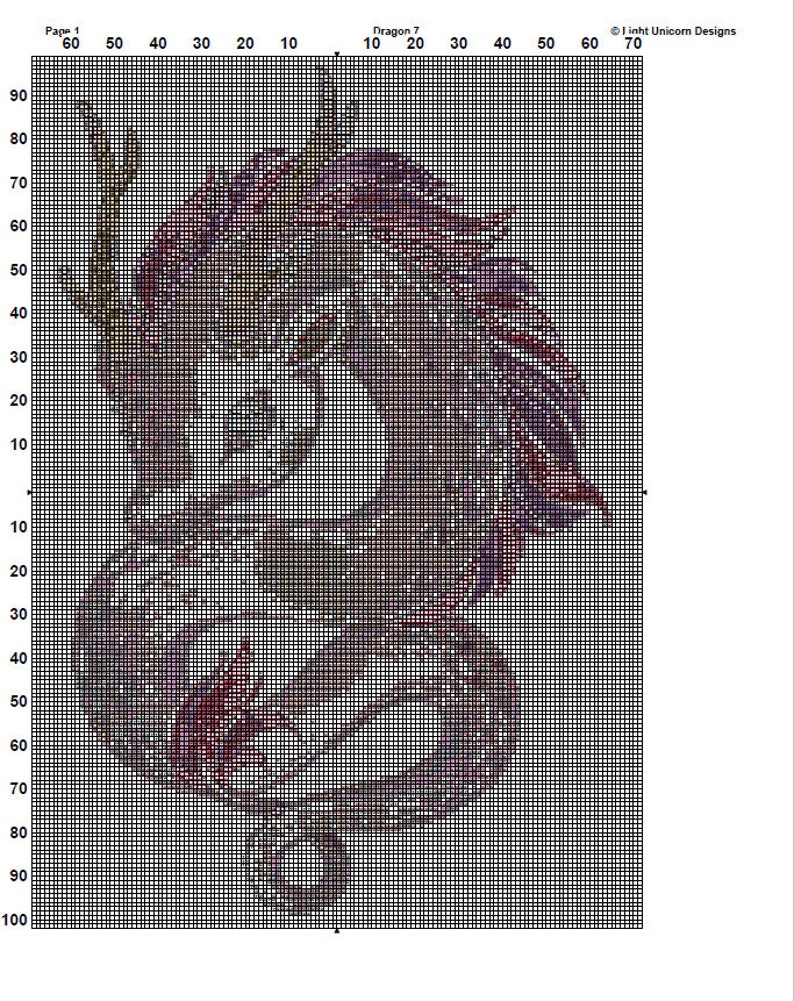 Dragon Cross Stitch Pattern 7 Instant PDF Download - Kids Room ...