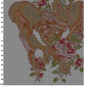 Anatomy Pelvis Cross Stitch Pattern 3 Instant PDF Download - Hips ...
